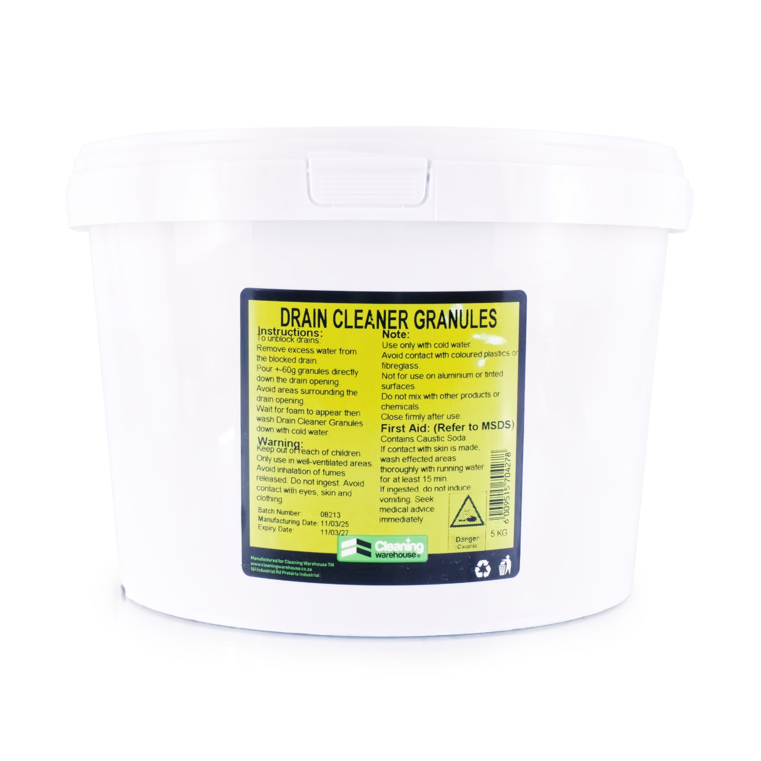 Drain Cleaner Granules 5KG – Bulk Haven